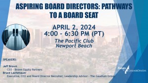 Forum for Corporate Directors, Orange County - Meeting/Event Information